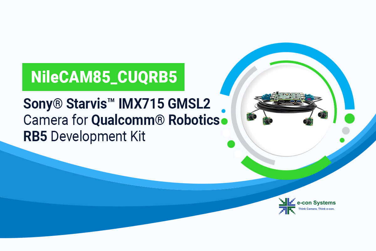 Sony Starvis IMX715 GMSL2 Camera for Qualcomm Robotics RB5 Dev Kit