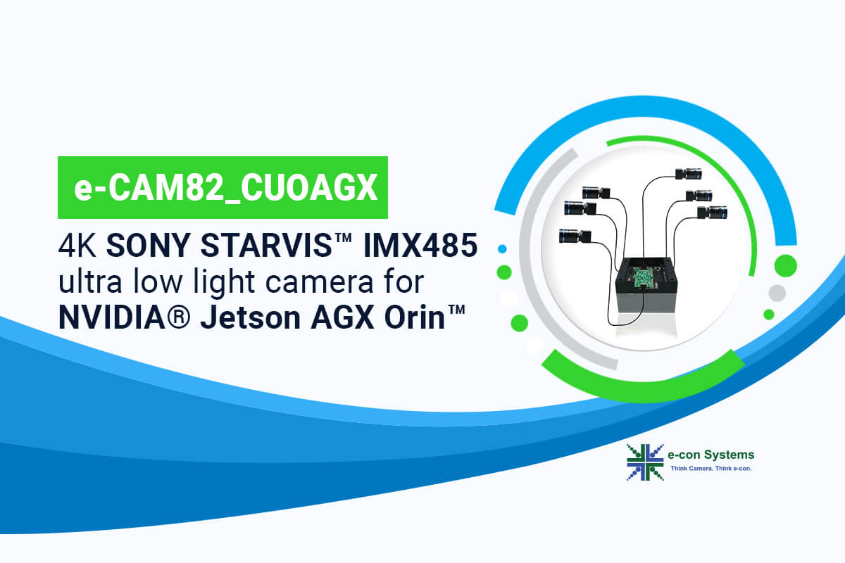 NVIDIA Jetson AGX Orin用4K SONY STARVIS IMX485超低照度カメラ