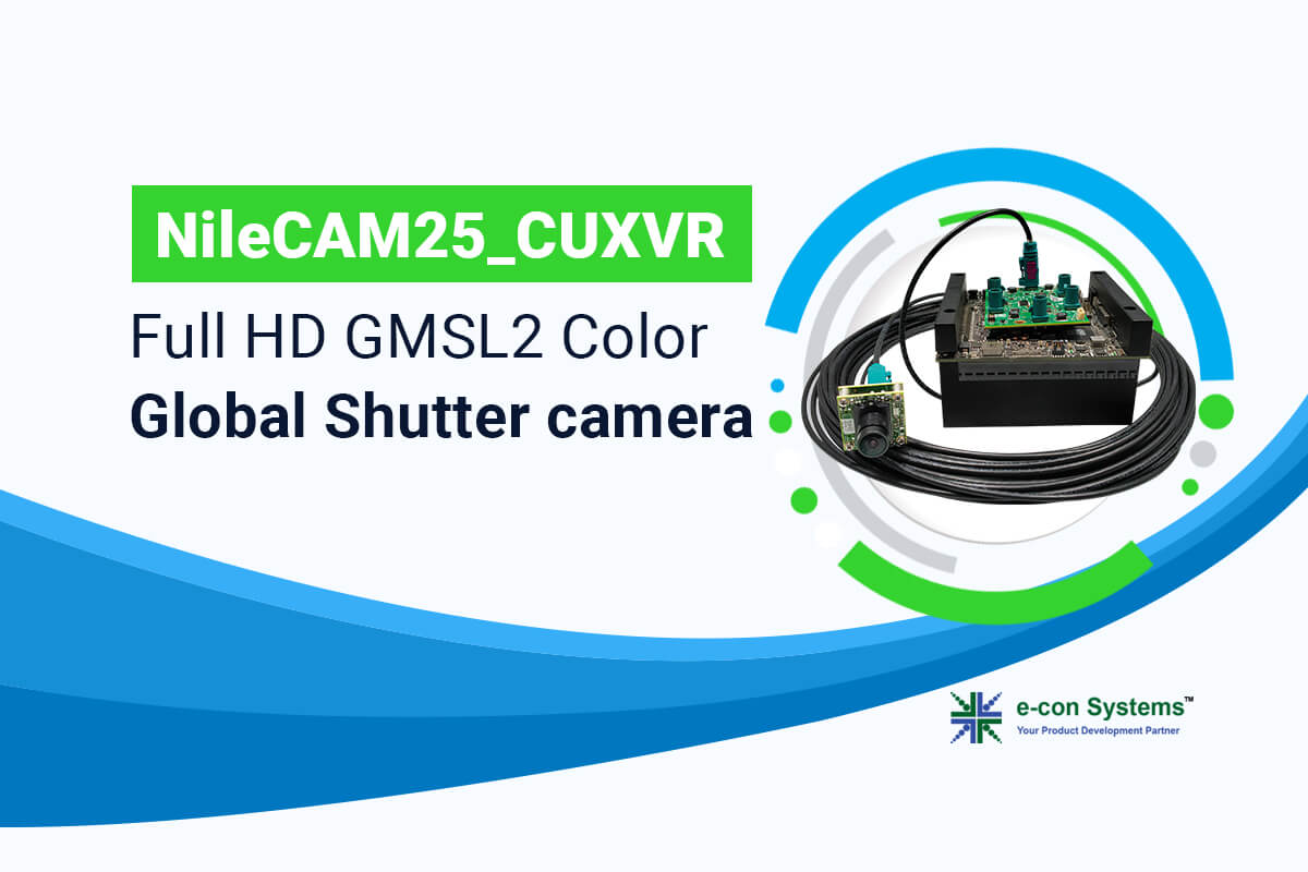 Voll-HD GMSL2 Global Shutter-Kamera mit 15m Kabelunterstützung