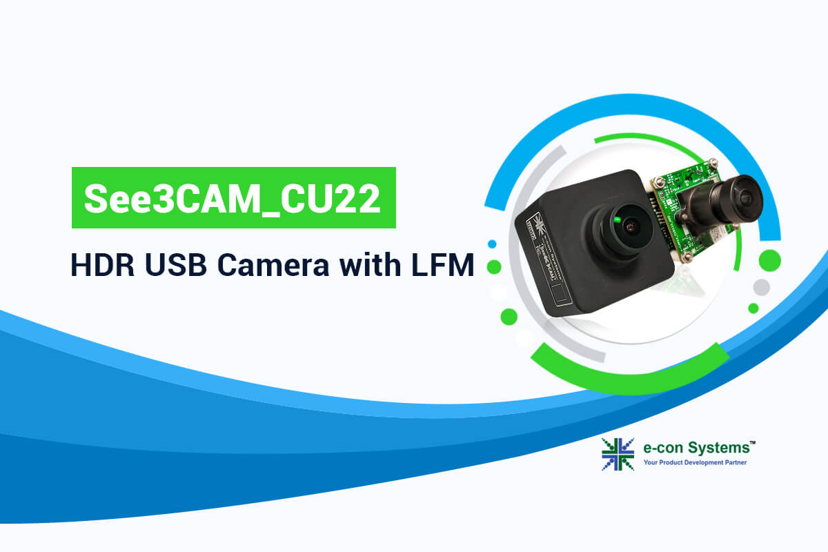 Full HD AR0233 HDR USB Camera with LED flicker Mitigation (LFM)