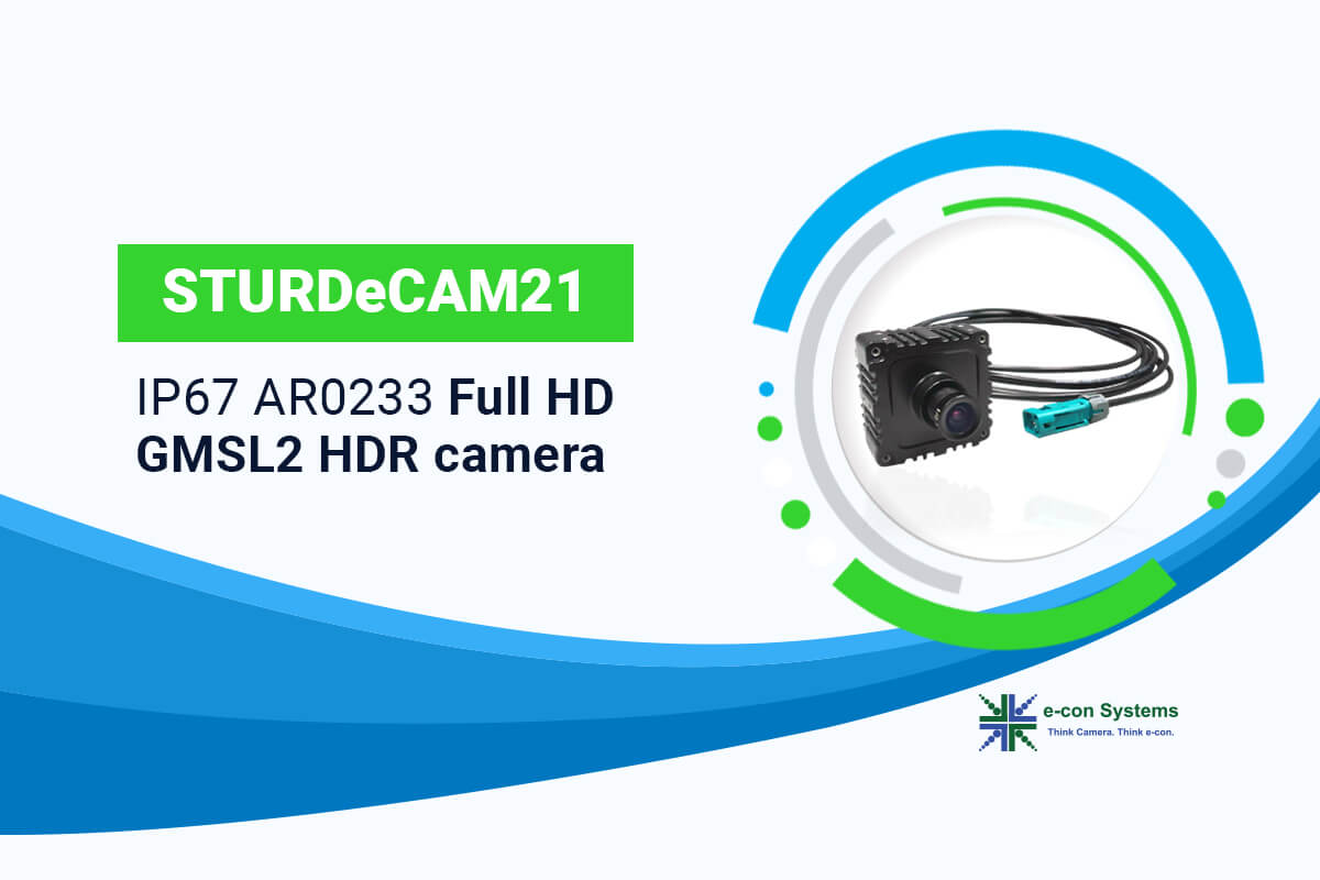 IP67 AR0233 Full HD GMSL2 HDR Camera with LFM"